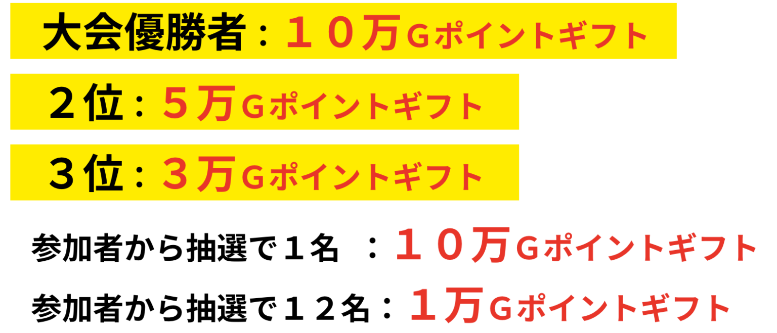 100万Gポイント争奪イベント勃発！早押し大会